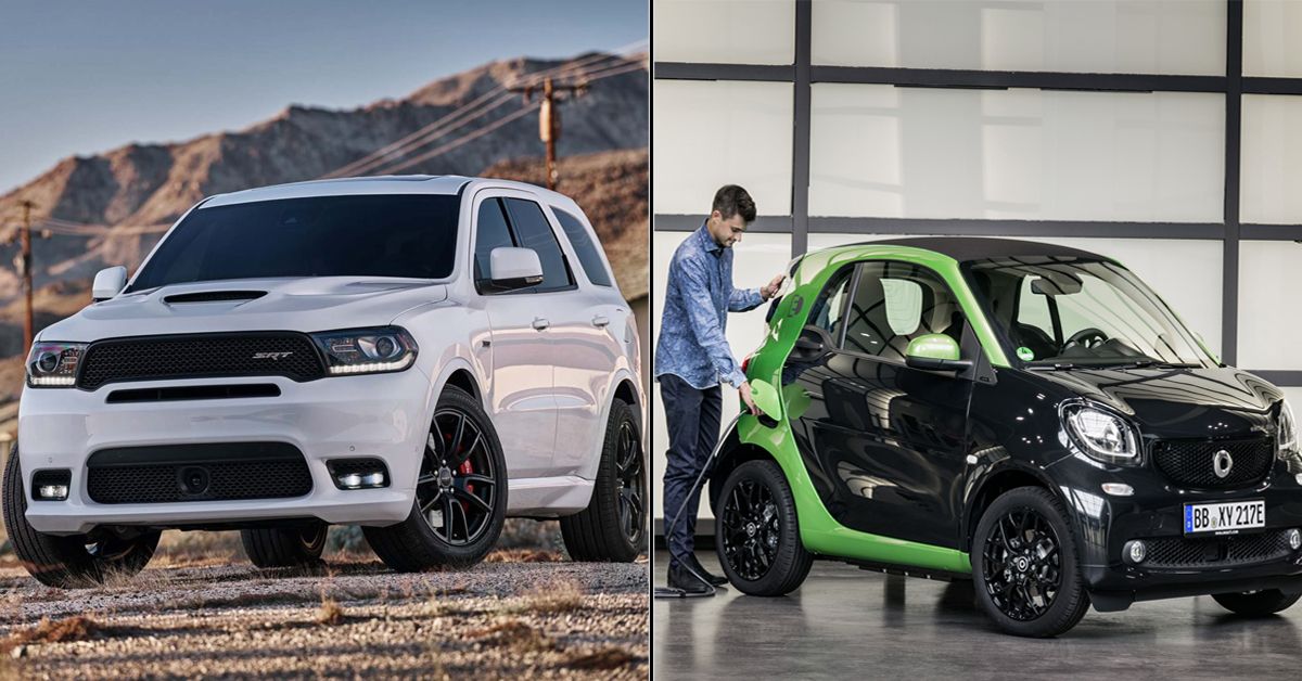 10 Huge Cars That Are Speed Demons (And 10 Tiny Cars That Are Really Slow)