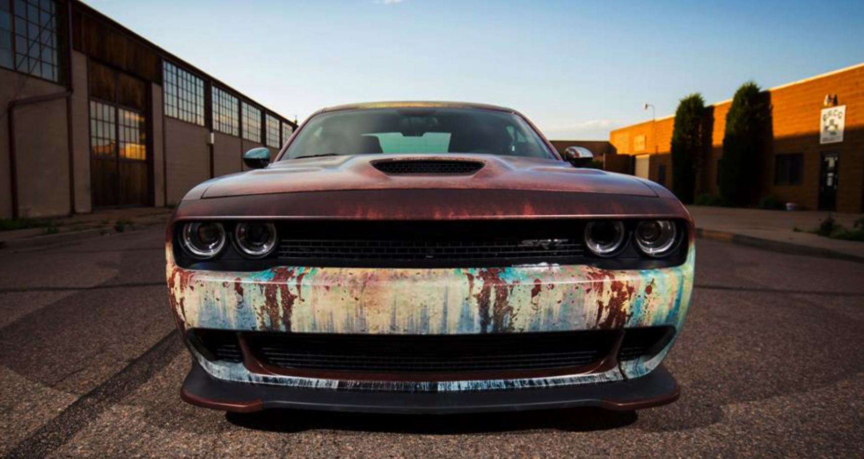 Rusty-Looking Dodge Challenger SRT Hellcat Packs Power With Post ...