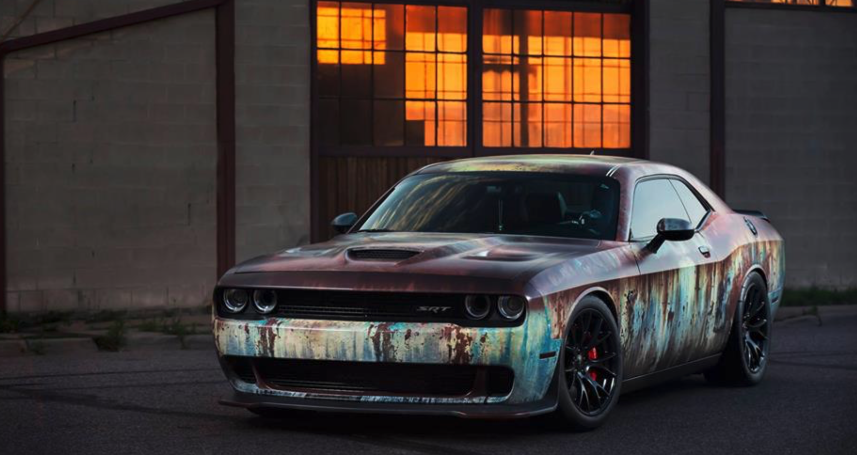 Rusty-Looking Dodge Challenger SRT Hellcat Packs Power With Post ...