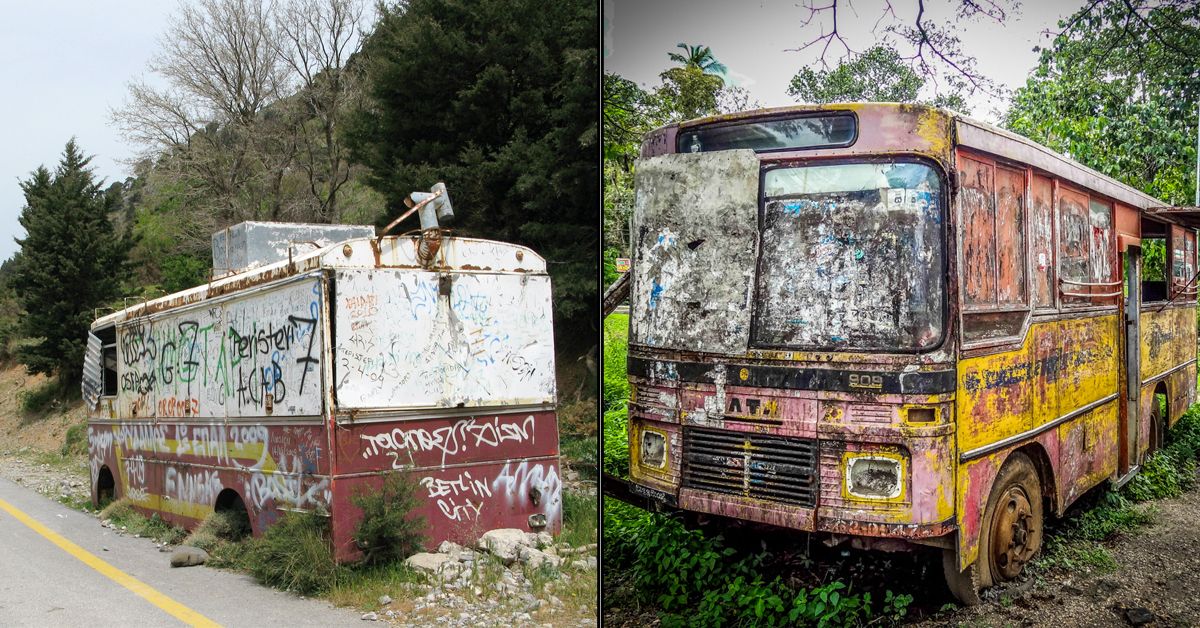 22 Mysterious Pictures Of Deserted Buses