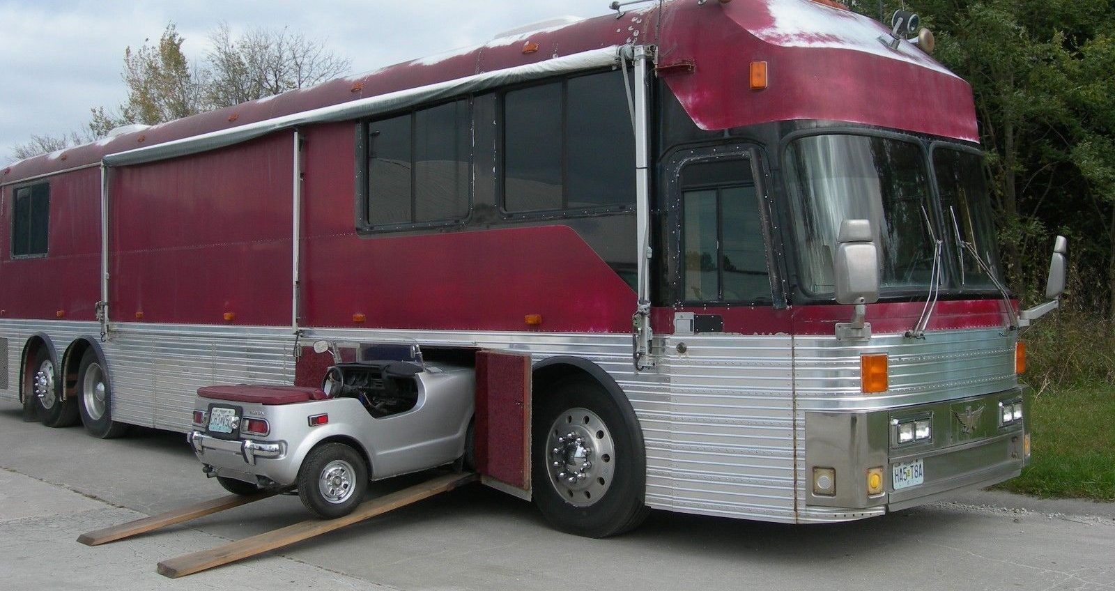 This 1981 Bus Comes With Its Own Honda Z600 Garage