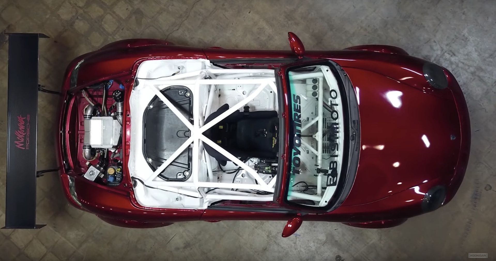 Bisimoto Engineering's Wild Center Seat Porsche Biturbo Boxster