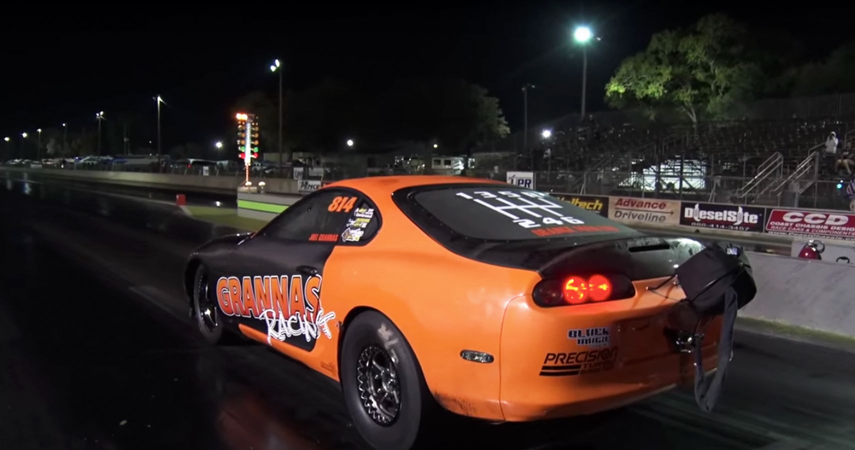1,600 HP Stick-Shift Toyota Supra Sets Quarter Mile Record