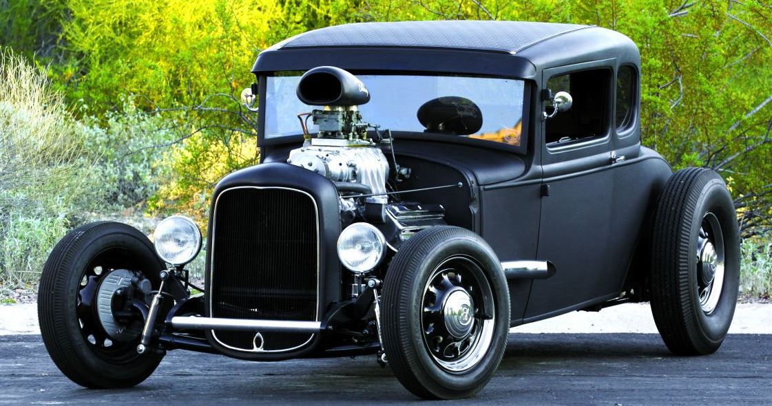 Flat Black Blown Hemi 1930 Ford Model A Is A Racing Legend
