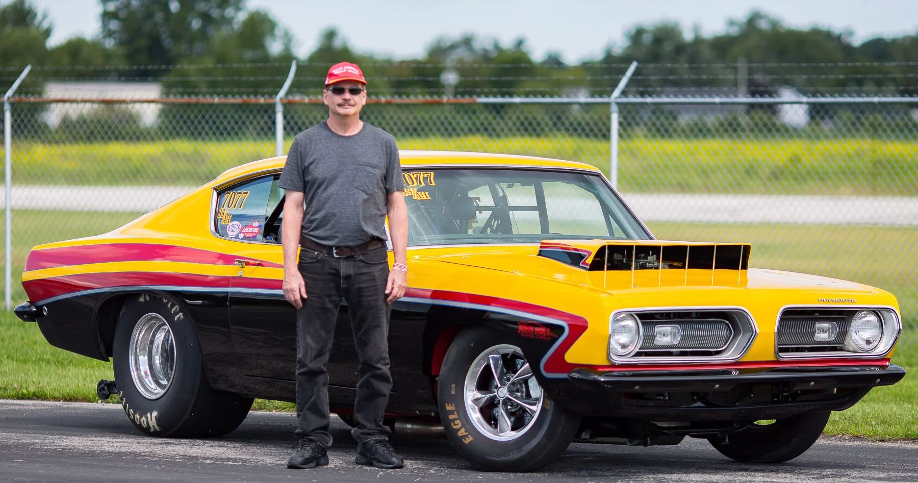 Hemi-Powered 1968 Plymouth Barracuda SS/AH Drag Car In Focus