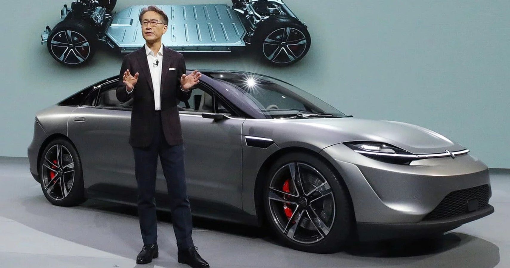 Sony Wows CES With Vision-S "Skateboard" EV Concept