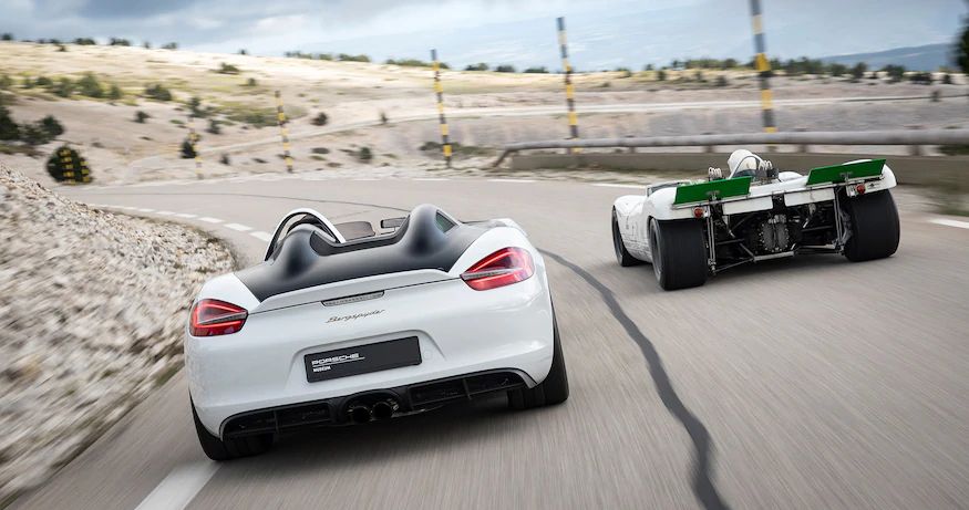 Porsche's Legendary 908 Bergspyder Hill Climber Meets Boxster Bergspyder