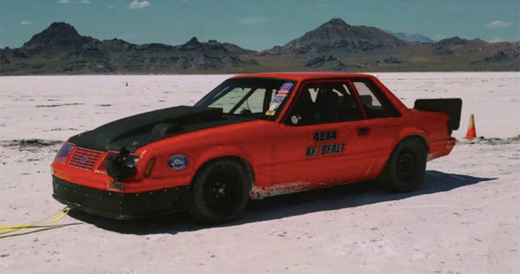 Check Out This Flathead-Swapped Mustang Land Speed Record Holder