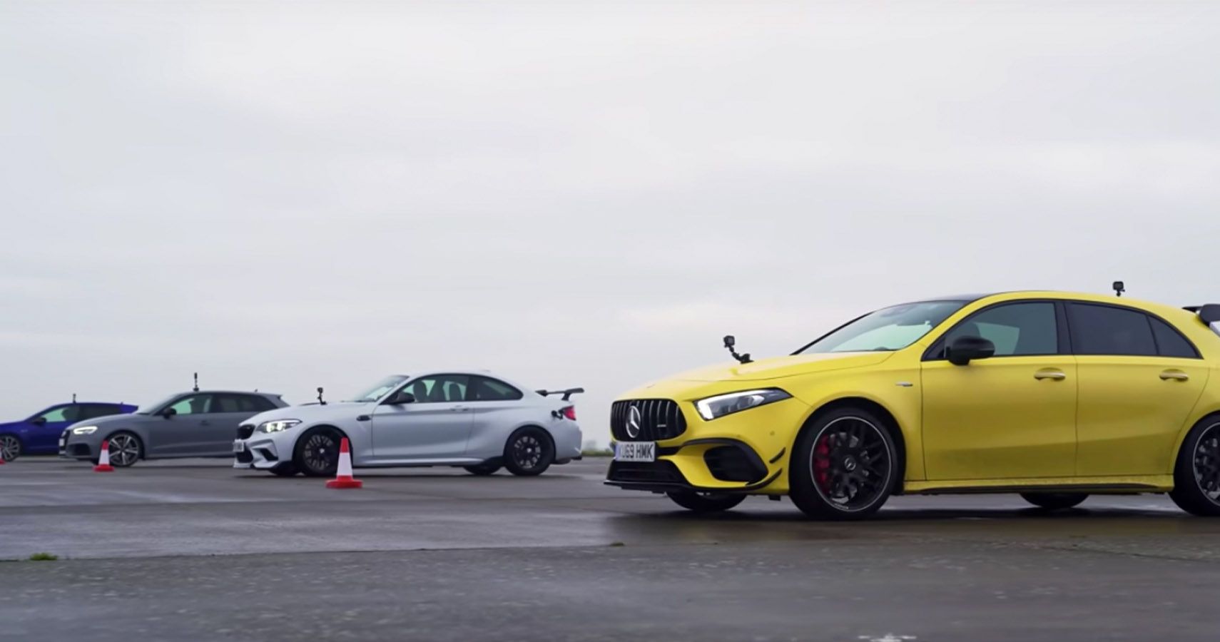 Battle Royale: AMG A45S vs BMW M2 vs Audi RS3 vs VW Golf R