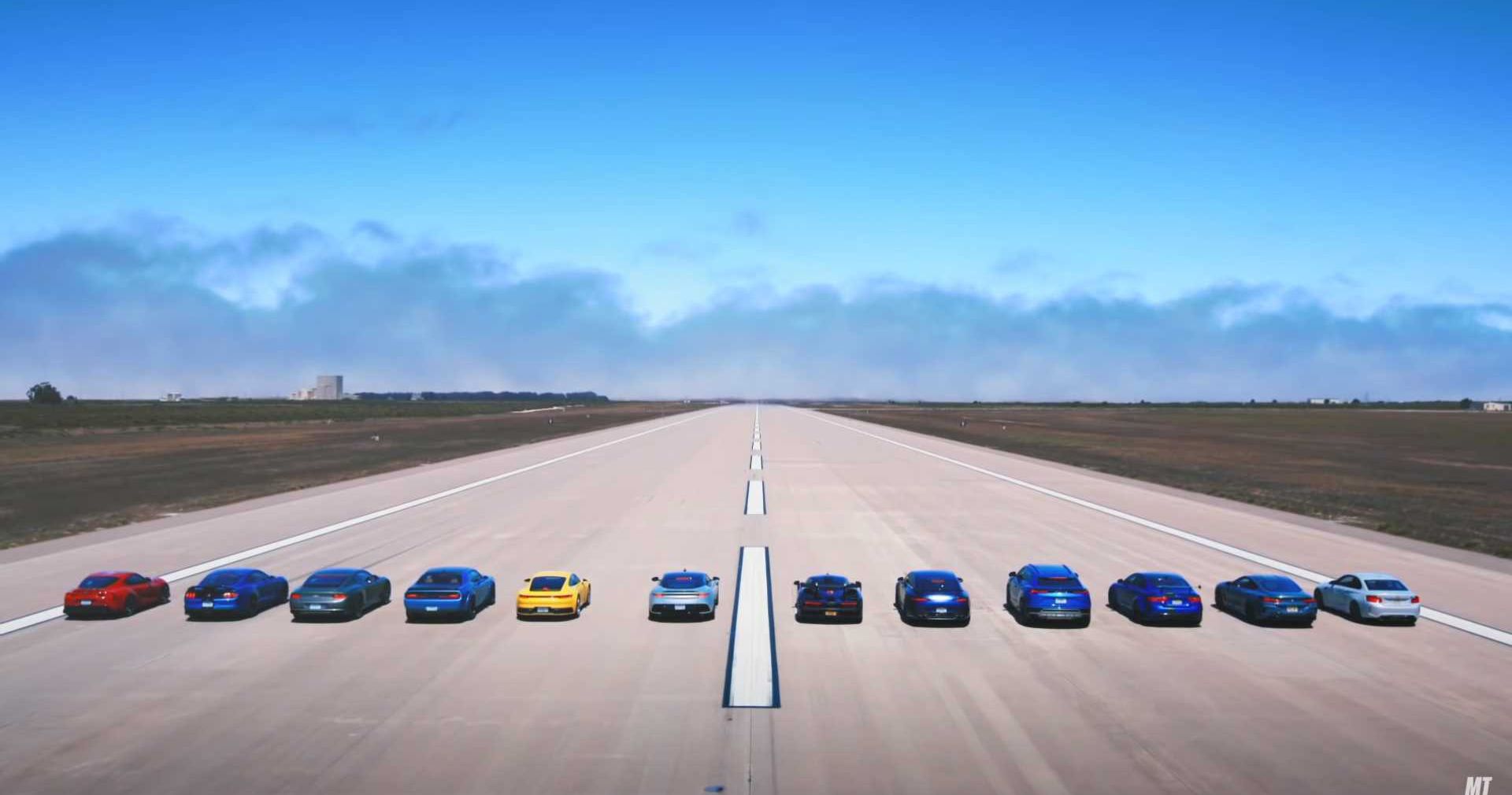 Watch The World's 12 Greatest Supercars Vie For Drag Race Supremacy