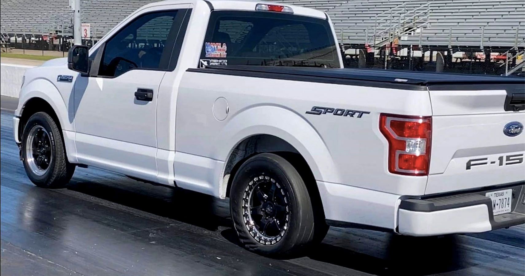 Watch Lund Racing's Twin-Turbo F-150 Run 8's At The Strip