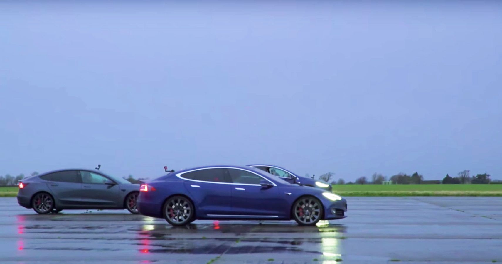 Sibling Rivalry: Tesla Model S Vs X Vs 3 At The Drag Strip