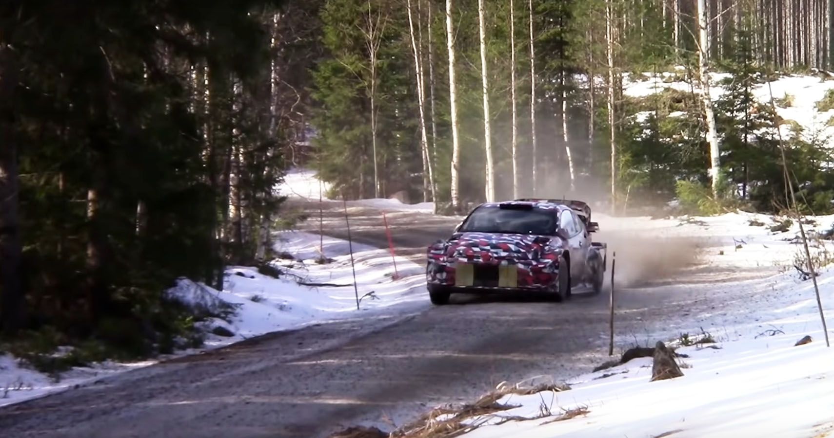Watch The Toyota GR Yaris Rally Car Go Through Snow Testing