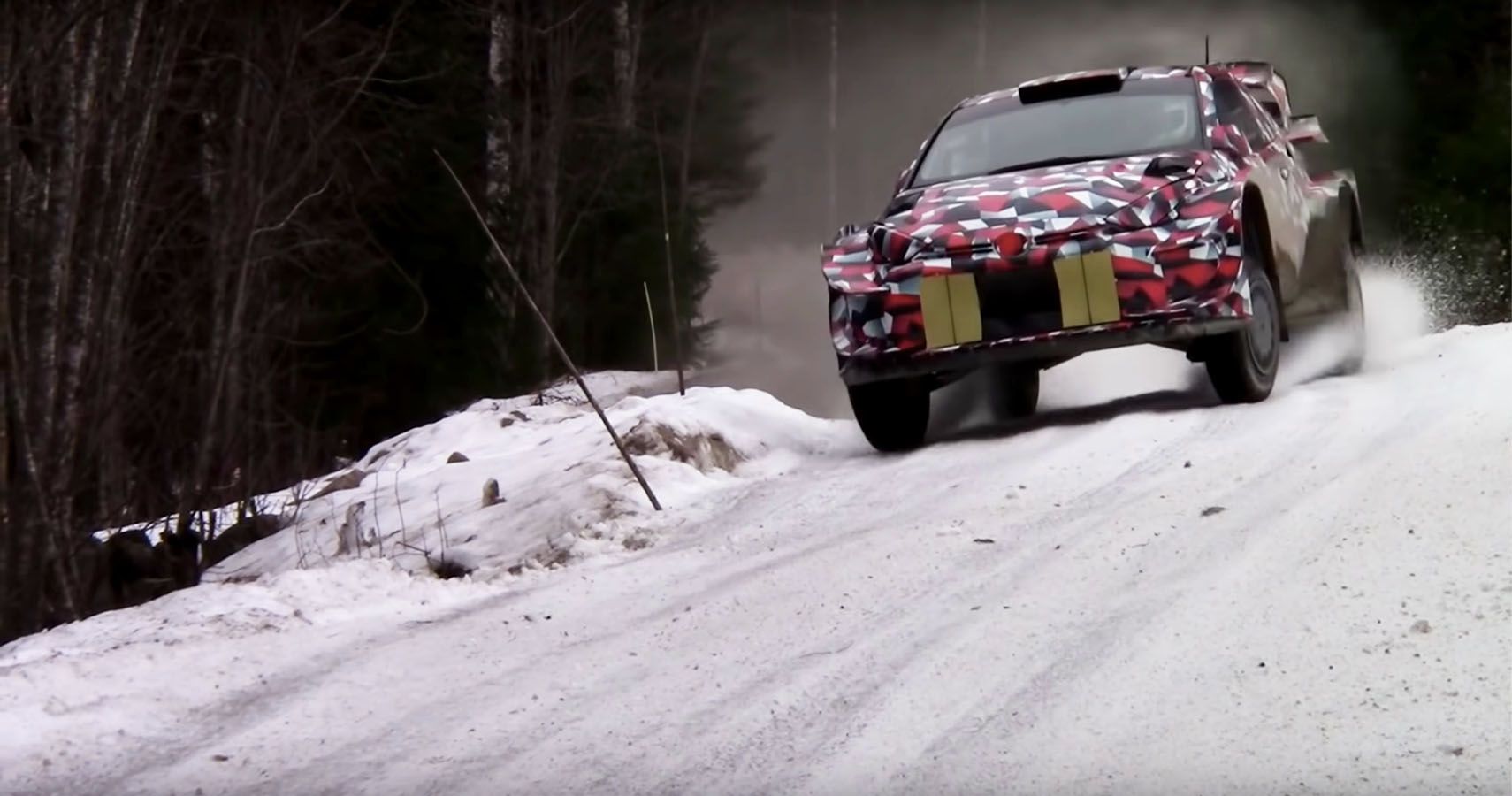 Watch The Toyota GR Yaris Rally Car Go Through Snow Testing