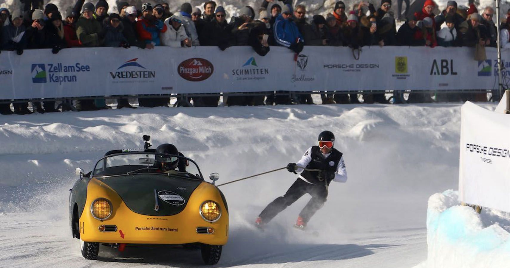 GP Ice Racing And "Skijoring" Takes Over Sleepy Austrian Town