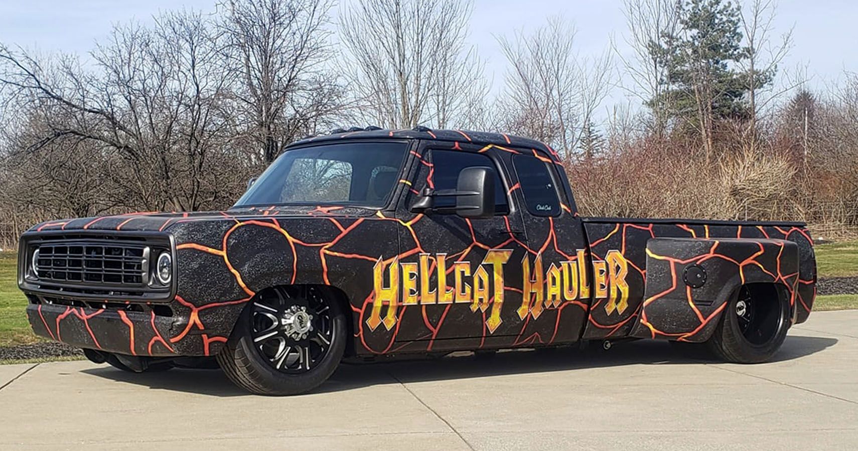 Swapped 1978 Dodge Pickup Gets Hellcat V8 Power