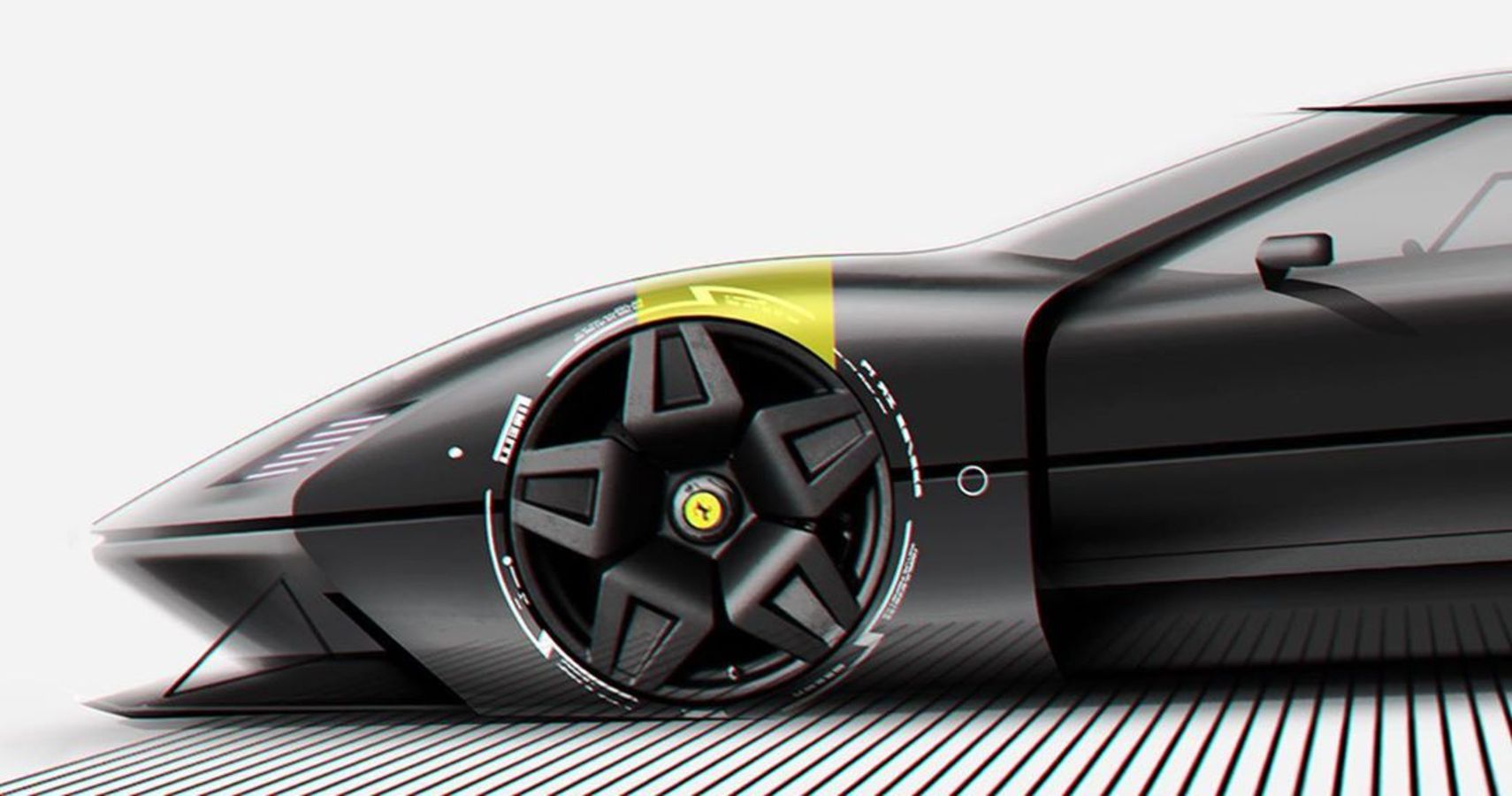 Wild Renders Reimagine The Ferrari F40 As An EV Hypercar