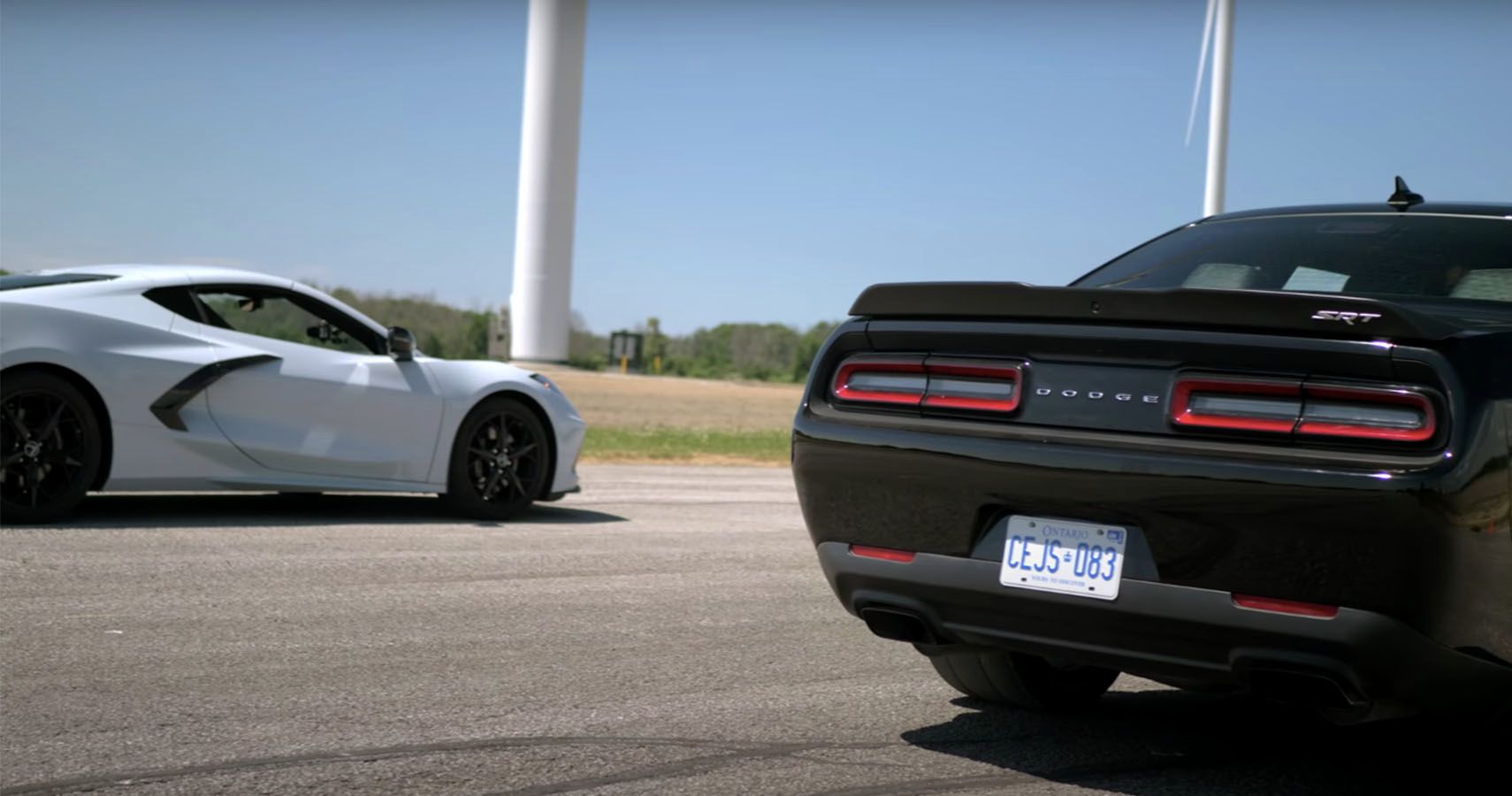 Head's Up: C8 Corvette Challenges Dodge Demon At The Drag Strip