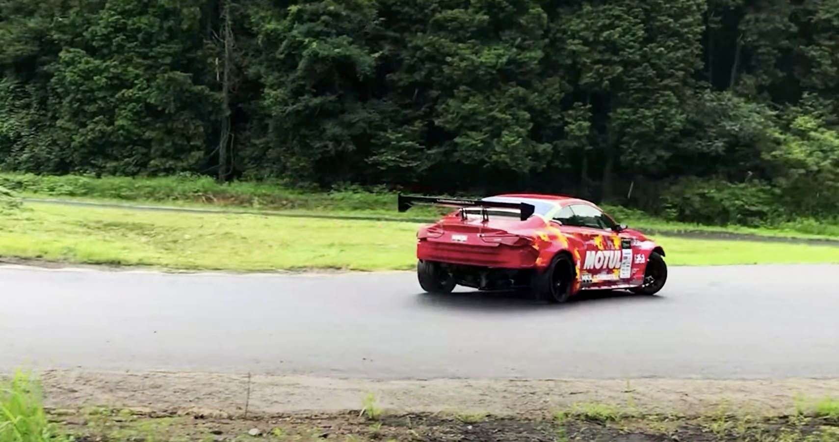 Watch A 1,000 HP Infiniti Q60 Hit A Wet Track For Shakedown Testing