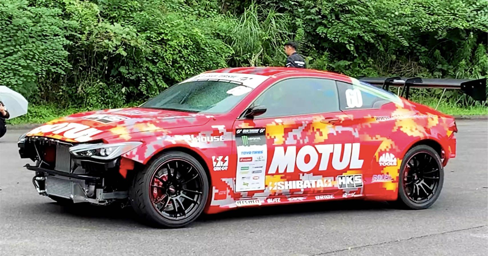 Watch A 1,000 HP Infiniti Q60 Hit A Wet Track For Shakedown Testing