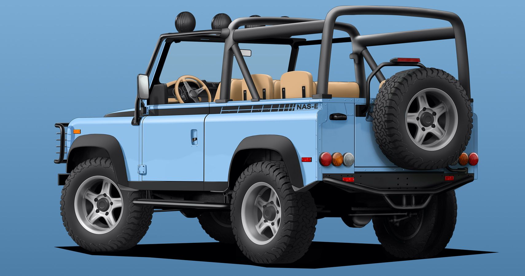 Twisted Automotive Unveils Electrified Land Rover Defender "NAS-E"