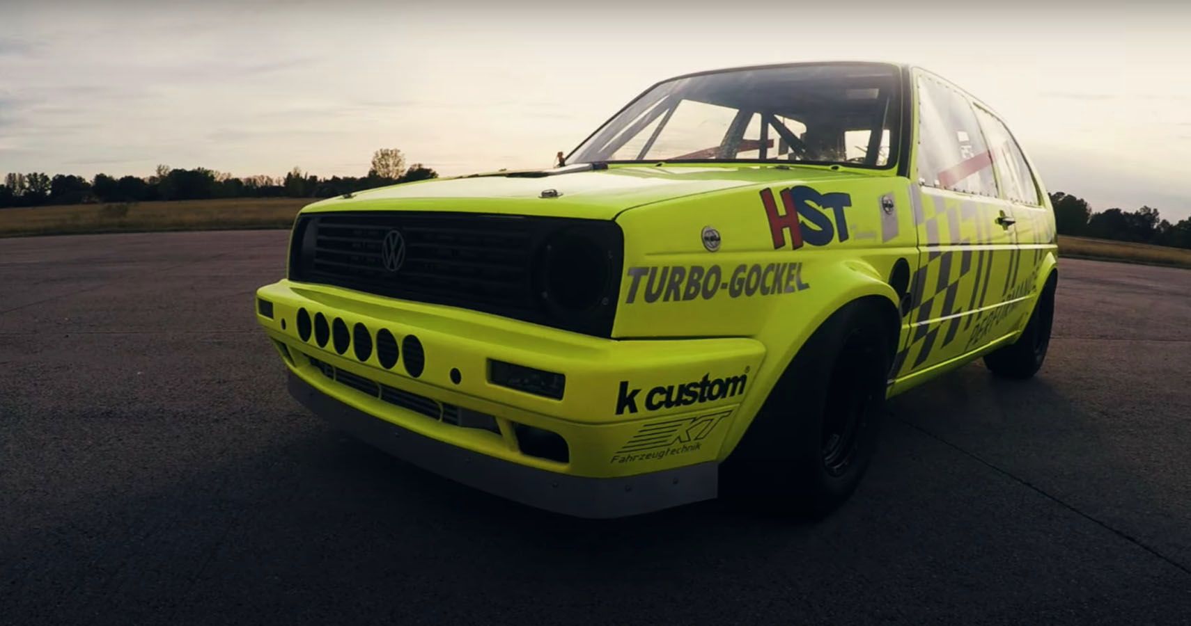 Watch The World's Fastest Mk2 Golf Notch 8s At The Strip