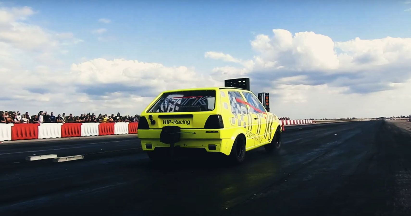 Watch The World's Fastest Mk2 Golf Notch 8s At The Strip