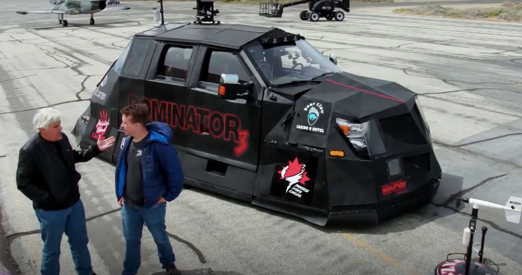 Watch Jay Leno Test This Storm-Chaser Truck With Jet Engine Exhaust