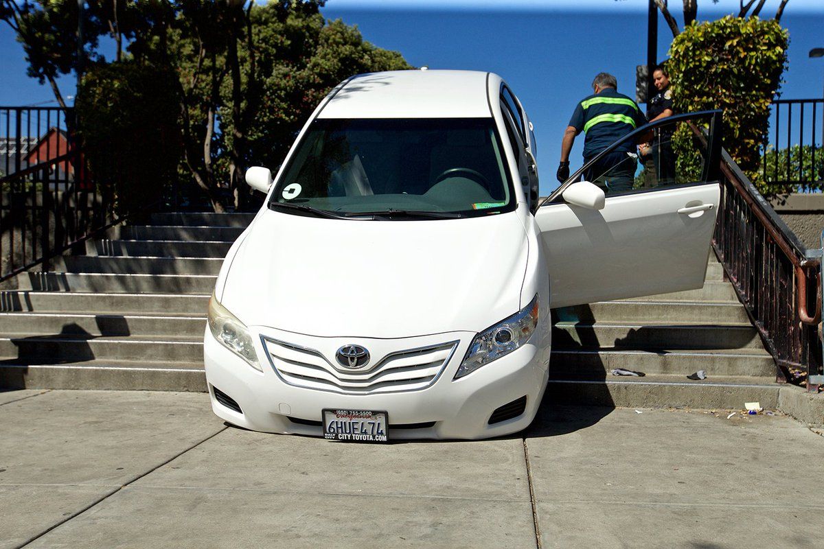 Awesome Pics Of Cars Getting Stuck In Weird Places