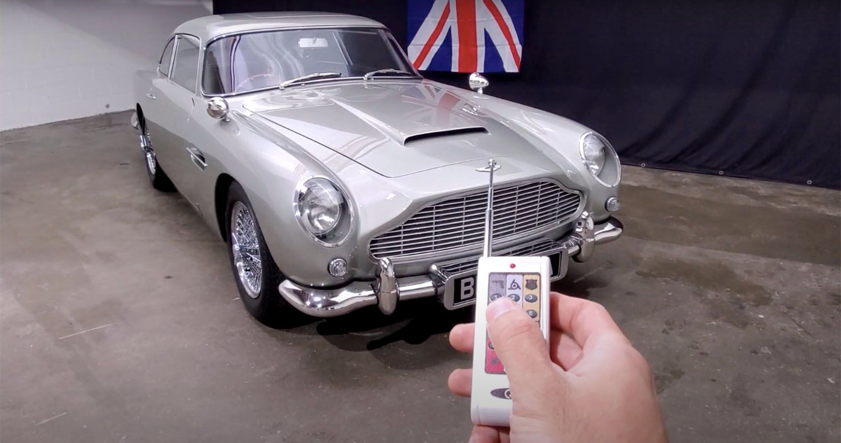 Life-Sized James Bond Aston Martin DB5 Model For Sale With All The Gadgets
