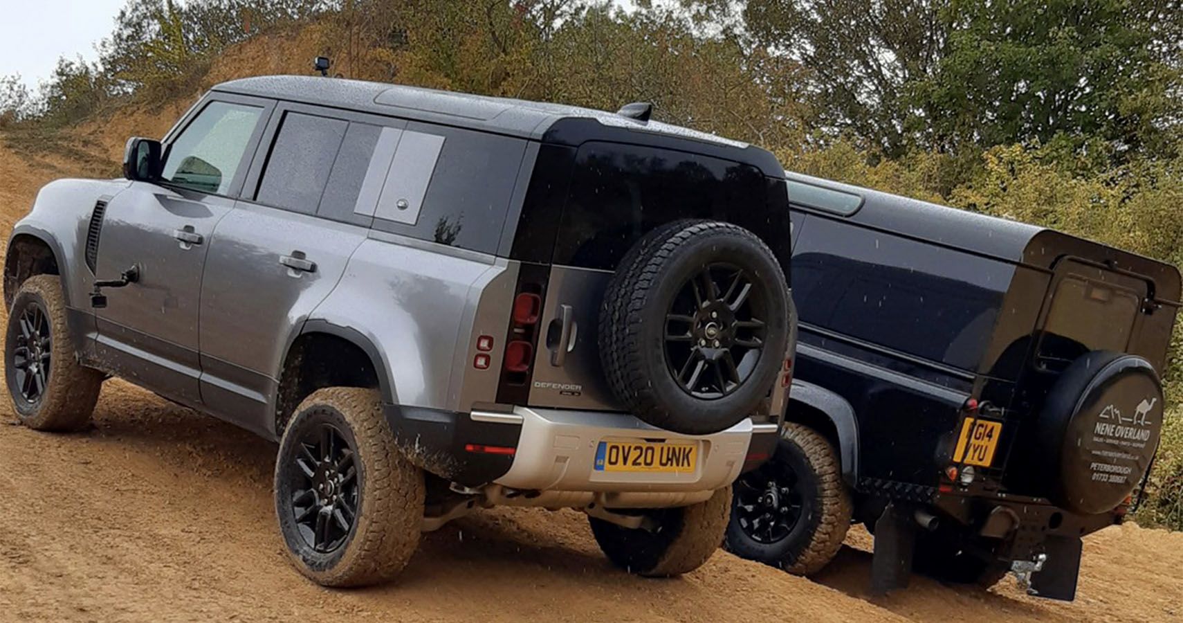 Off-Road Duel: Watch A New Vs Old Land Rover Defender Uphill Drag Race
