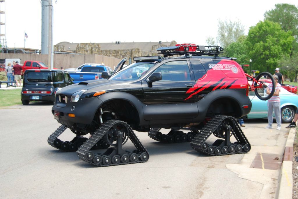 These Cars Were Modified With Tank Tracks, And They Look Awesome