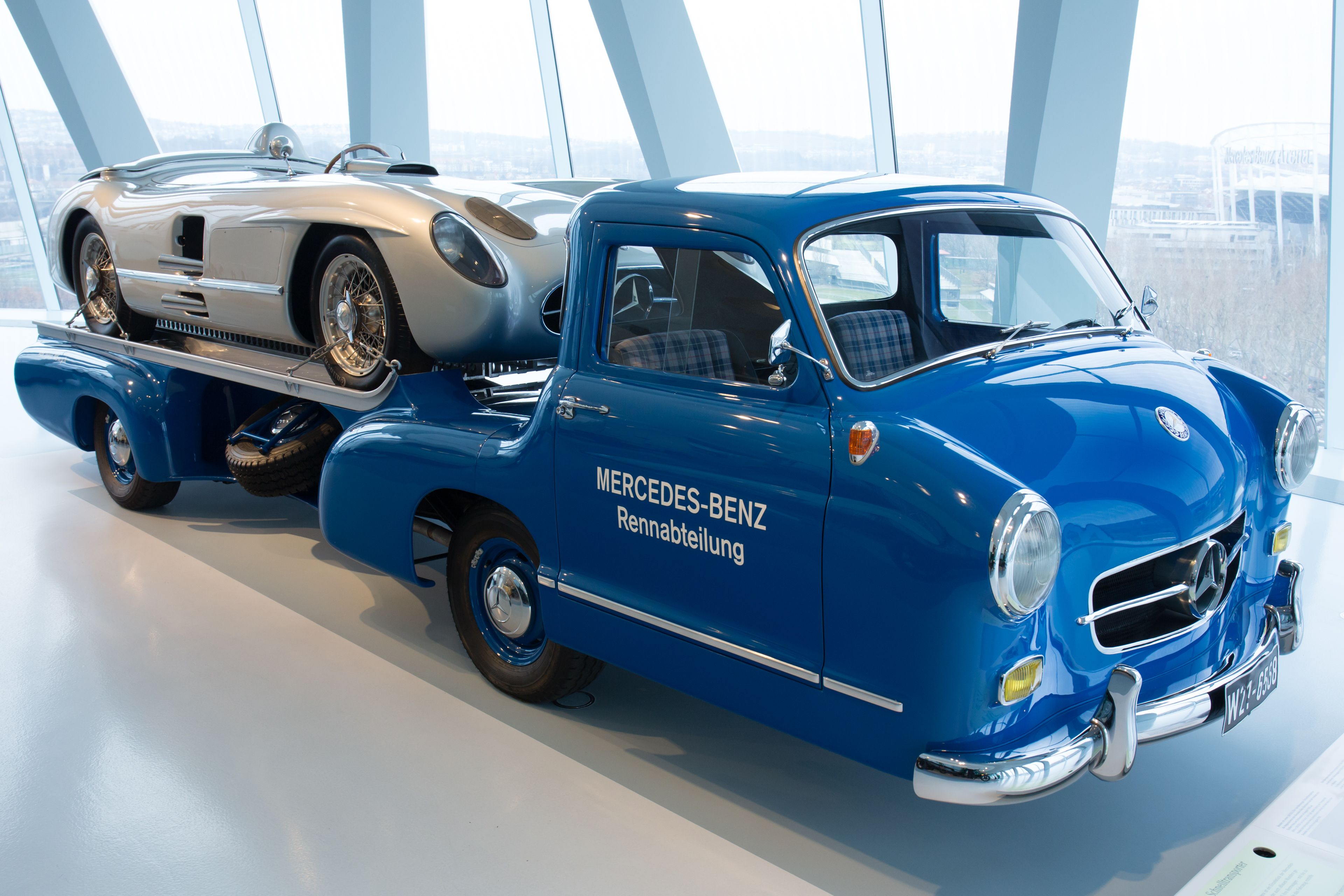 The Blue Wonder: Mercedes' Ultimate Race Car Transporter