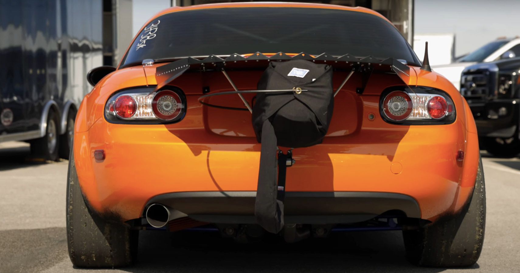 Watch This LS-Swapped Nitrous-Powered Mazda Miata Burn Rubber At Holley ...