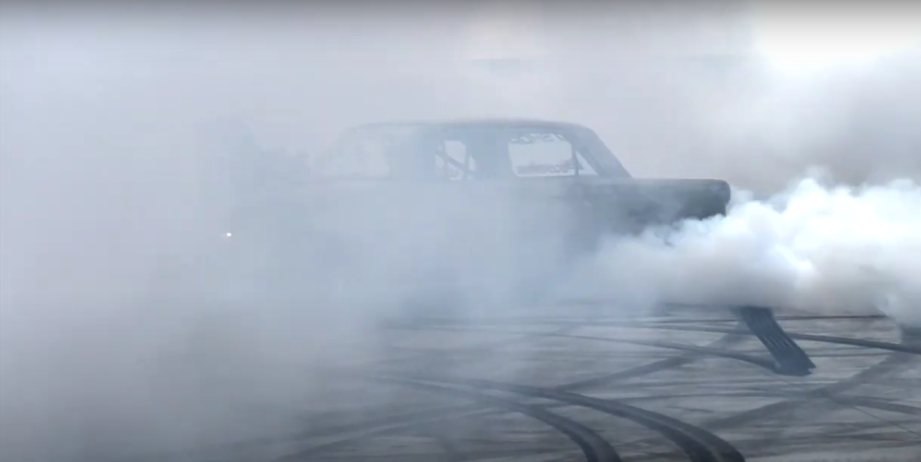Watch This 1700-HP Australian Burnout Car Tear Up A Florida Skidpad