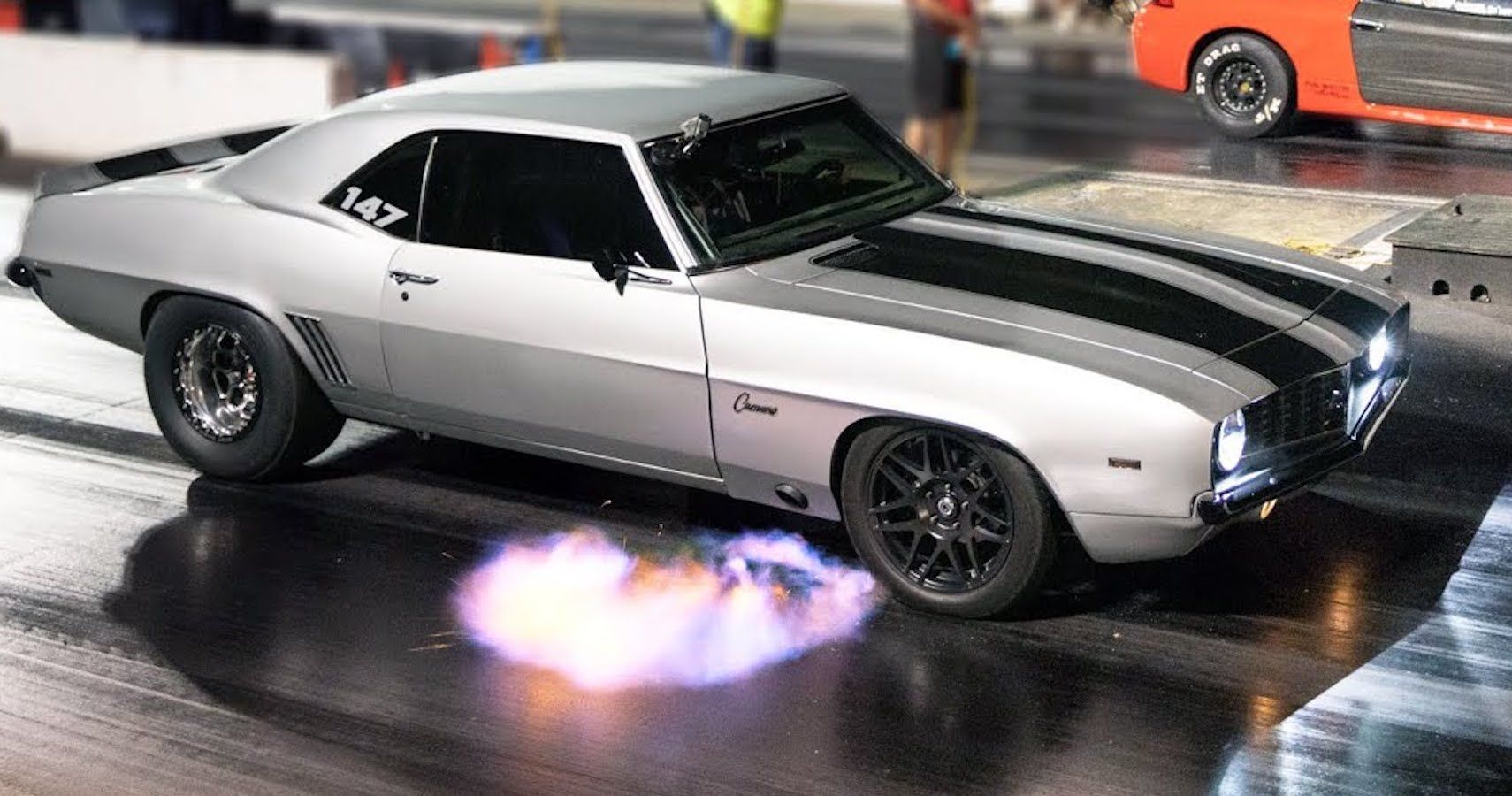 See Two Flame-Spitting Camaros Duke It Out On The Strip