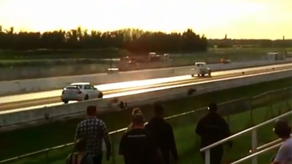 This Classic Chevy 3100 Pickup Decimates A Subaru WRX STI In Quarter ...