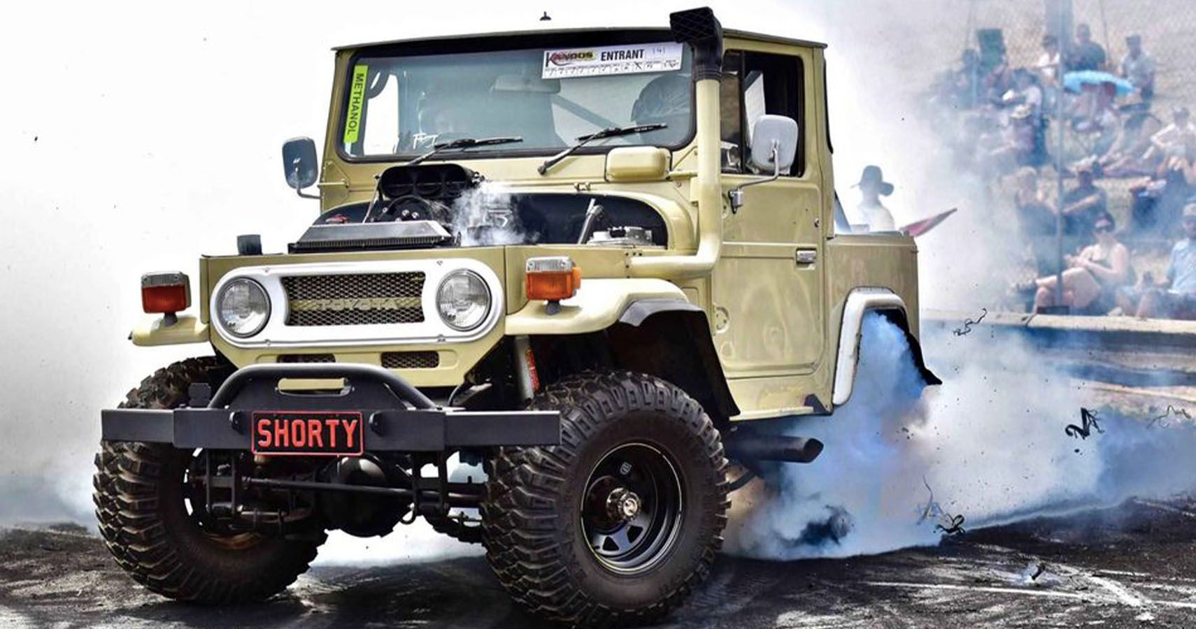 This Supercharged V8-Swapped Toyota Land Cruiser Burns Rubber At All Times