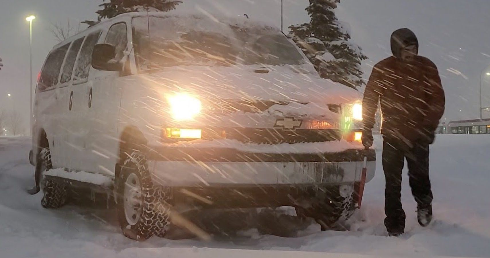 Watch This Hardcore Van Dweller Rig A Diesel Heater In His Chevy During ...