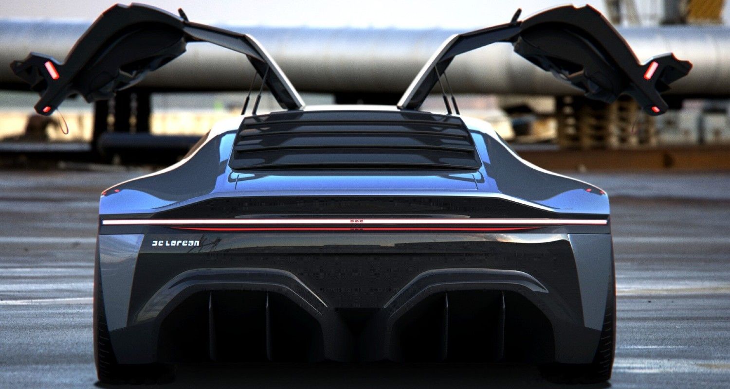 Designer Updates The DeLorean With Modern Supercar Look