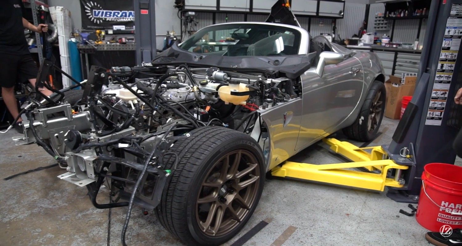 AdamLZ Is Swapping An LS3 Into His Mom's Pontiac Solstice