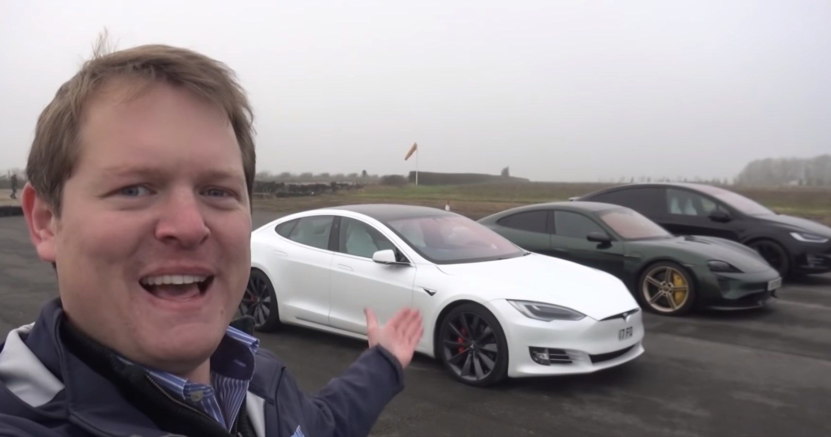 Watch This Taycan Turbo S Drag Race Cheetah-Stanced Model S And Model X ...
