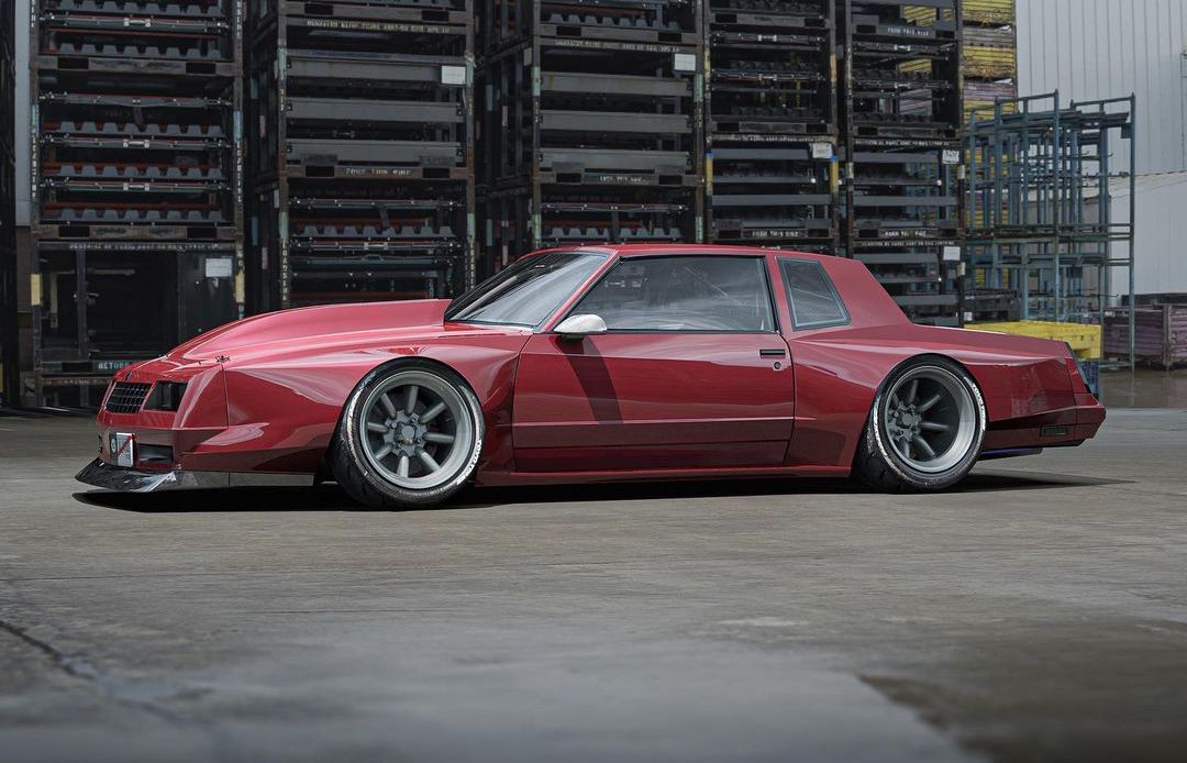 Chevy Monte Carlo Rendered With Extreme Widebody Kit