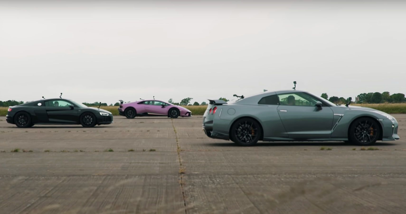 AWD Supercar Showdown: Lamborghini Huracan Vs Audi R8 Vs Nissan GT-R