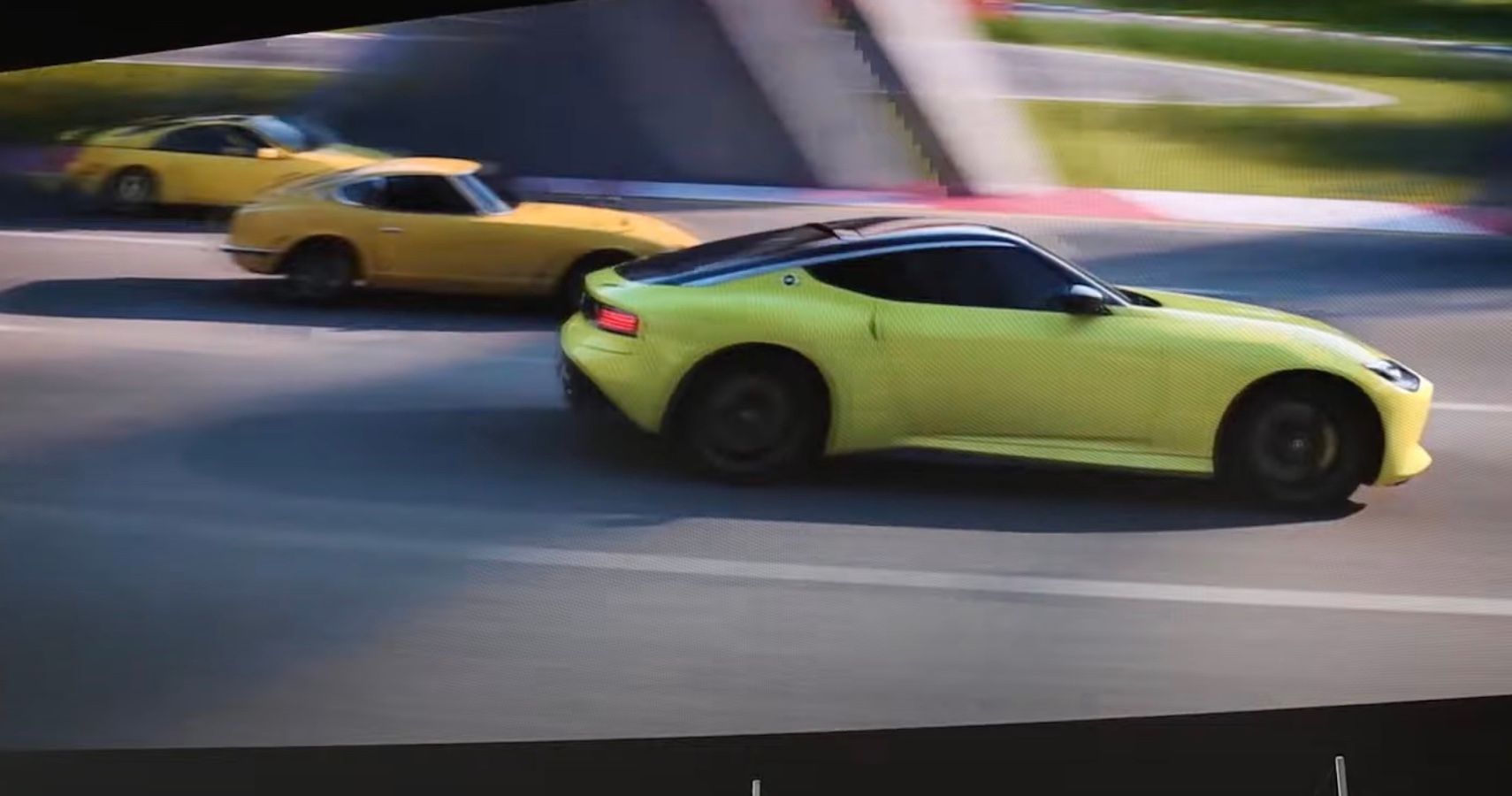 Watch The Nissan Z Proto Drive The Track With Former Z Car Generations