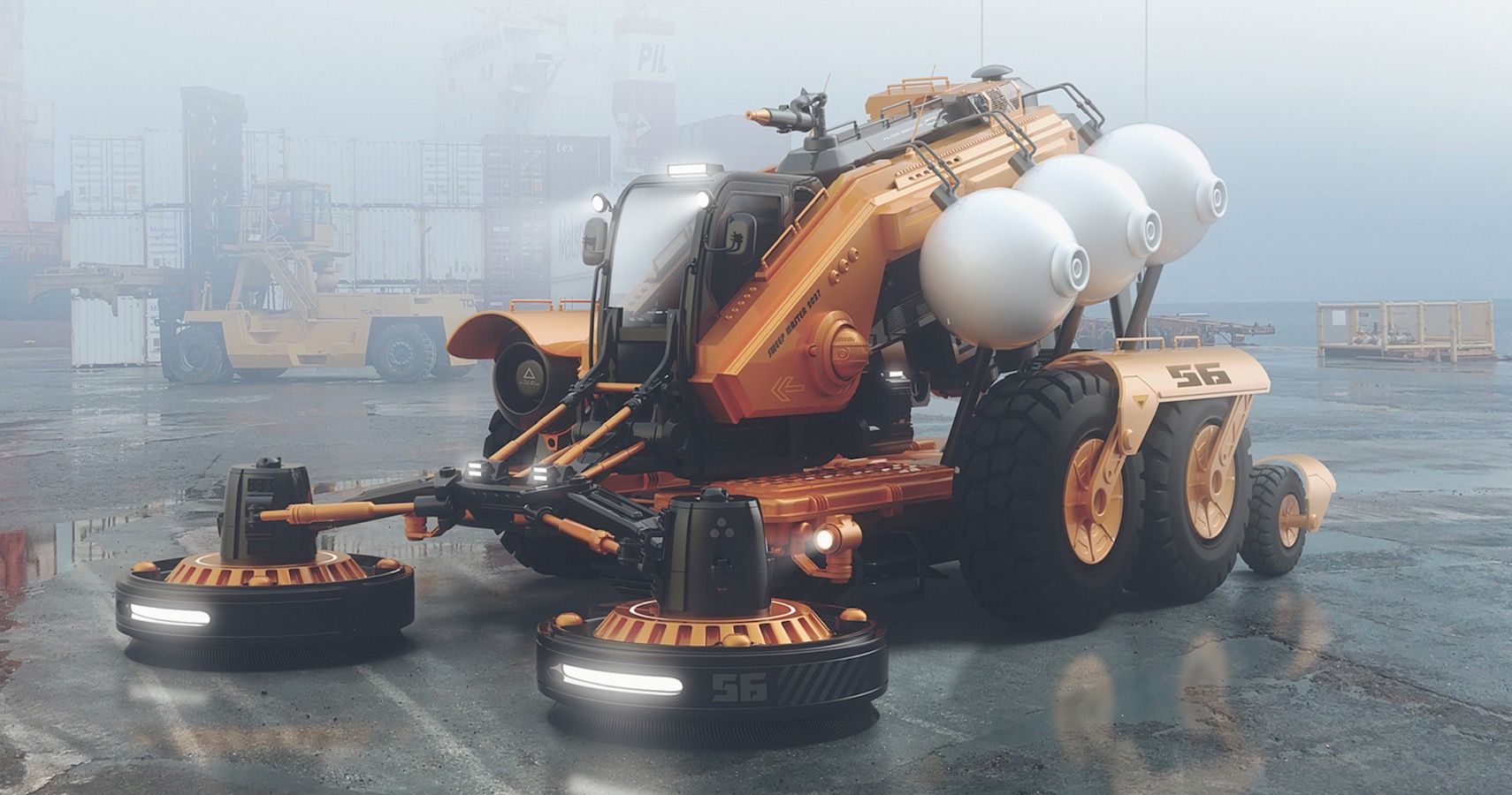 Futuristic Street Sweeper Makes Litter Cleanup Look Fun