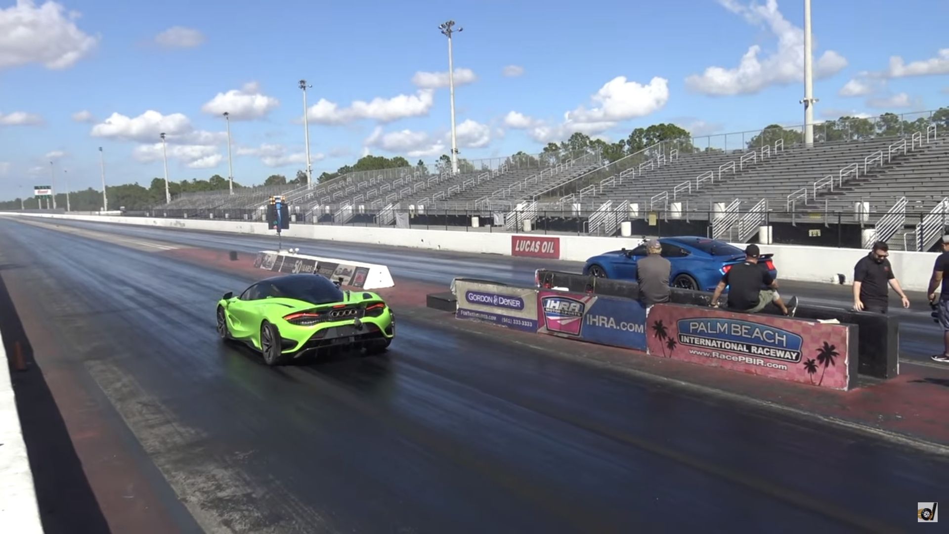 Stock McLaren 765LT Drag Races 1250-HP Modified Shelby GT500