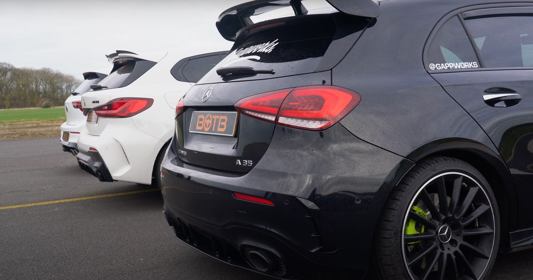 New Mk8 Volkswagen Golf R Takes On BMW M135i And Mercedes-AMG A35 At ...