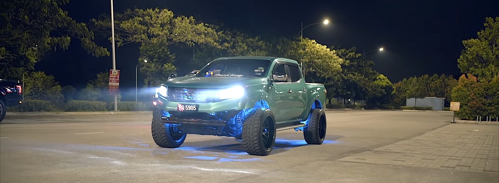 Watch This Smoke-Spitting Navara NP300 Hit The Streets At Night