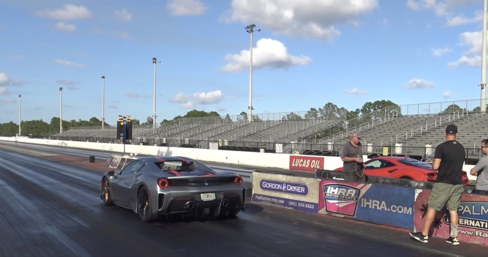 Watch This Ferrari 488 Pista Spider Drag Race A F8 Tributo And Porsche ...